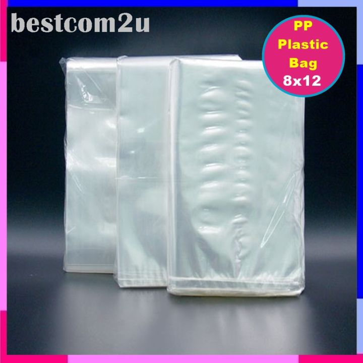 PP Plastic Bag Transparent Clear Packaging Bags - 8*12 Inch | Lazada