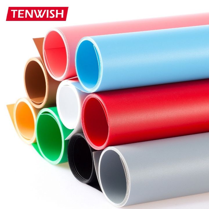 Tenwish 100*200cm Seamless green Background Paper Frosted PVC Waterproof backdrop photography ...