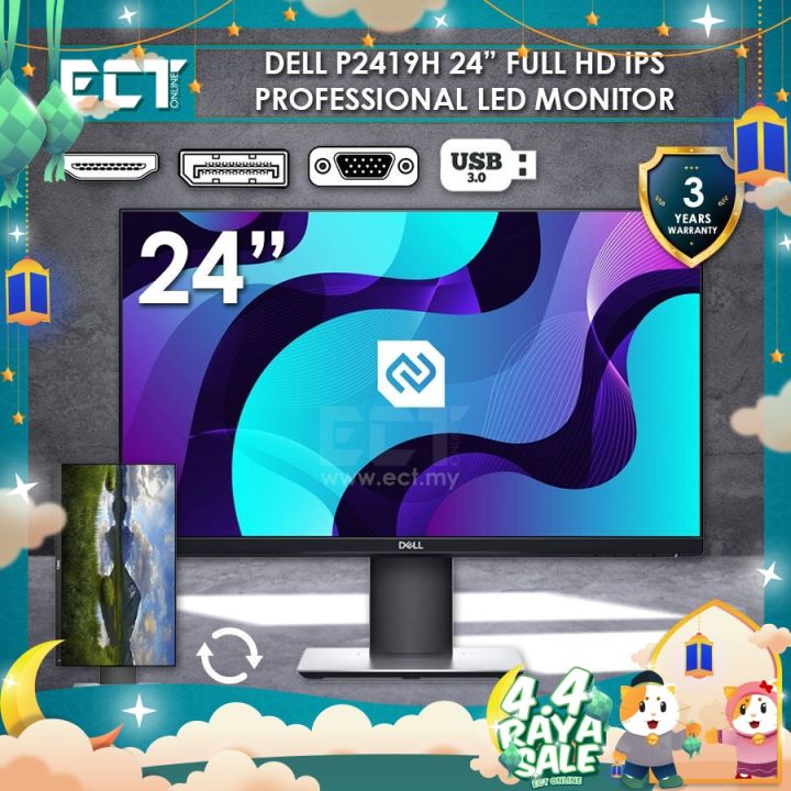 Dell P2419H 24" Full HD IPS Professional LED Monitor (1920x1080) | Lazada