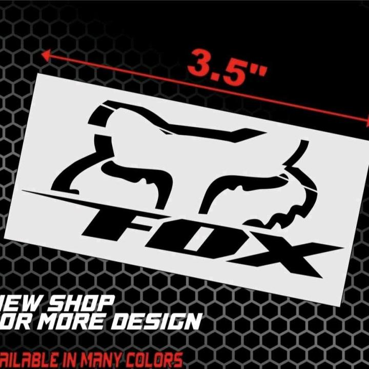 racing fox logo sticker diecut waterproof | Lazada PH