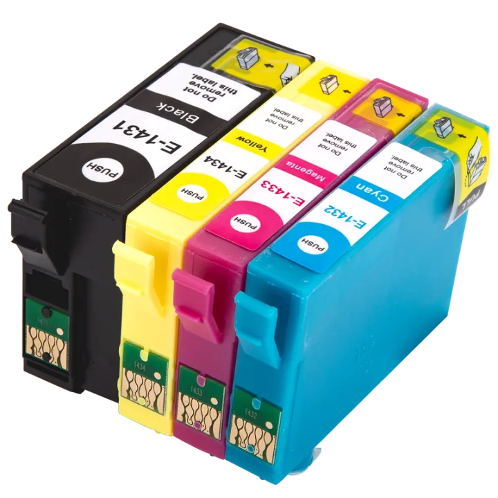 4 Pack 143 Full Set Ink For Epson T1431 T1432 T1433 T1434 Black Cyan ...