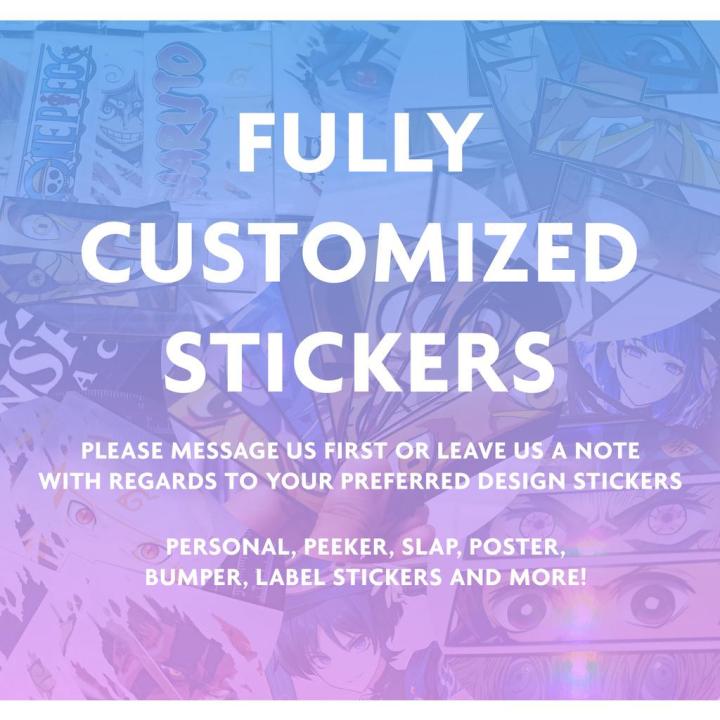 Jaydine Creative : Fully Customize Sticker (Your Preferred Design ...