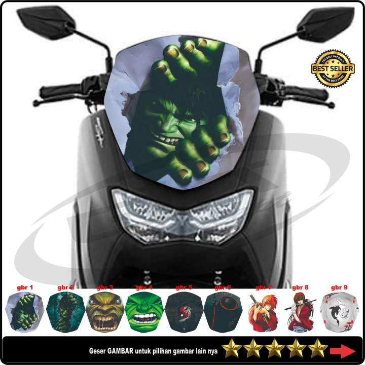 Stiker Winshield Tameng Sticker visor Yamaha New Nmax 155 2020 Logo ...