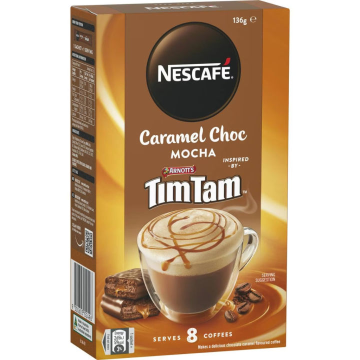 Nescafe Arnotts Tim Tam Caramel Choco Mocha (8 sachet) 136g (EXP JAN ...