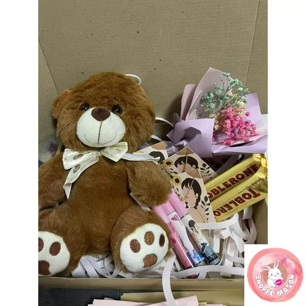 Teddy Bear Gift Set Stuff Toy In Box or Paperbag Valentines ...