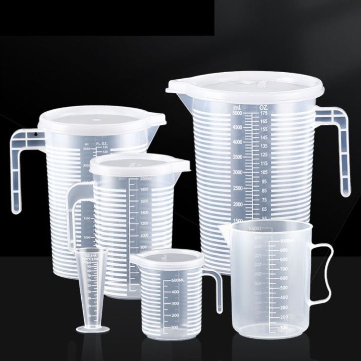 MIDDLE Clear Graduated Measuring Cup Large Capacity Plastic Transparent ...