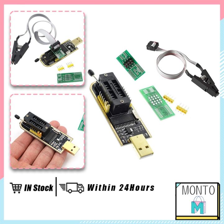 CH341A 24 25 Series EEPROM Flash BIOS USB Programmer Module + SOIC8 ...