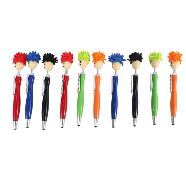 (BOWG) 10 Pieces Mop Topper Pens Screen Cleaner Stylus Pens 3-In-1 ...