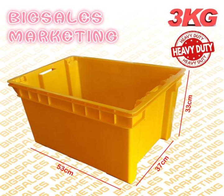 BIGSALES 3KG Heavy Duty Industrial Stackable Container Box | Lazada