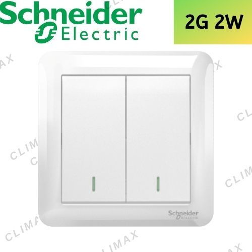 Schneider Affle Plus 2G 2W Switch - White | Lazada