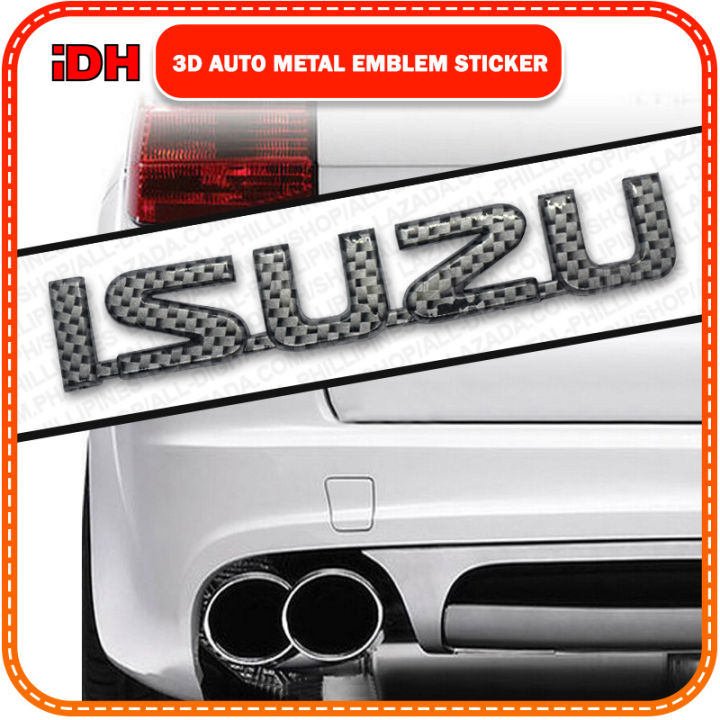 Car 3D Logo Sticker for ISUZU / Plastic Badge Sticker [Car Accessories ...
