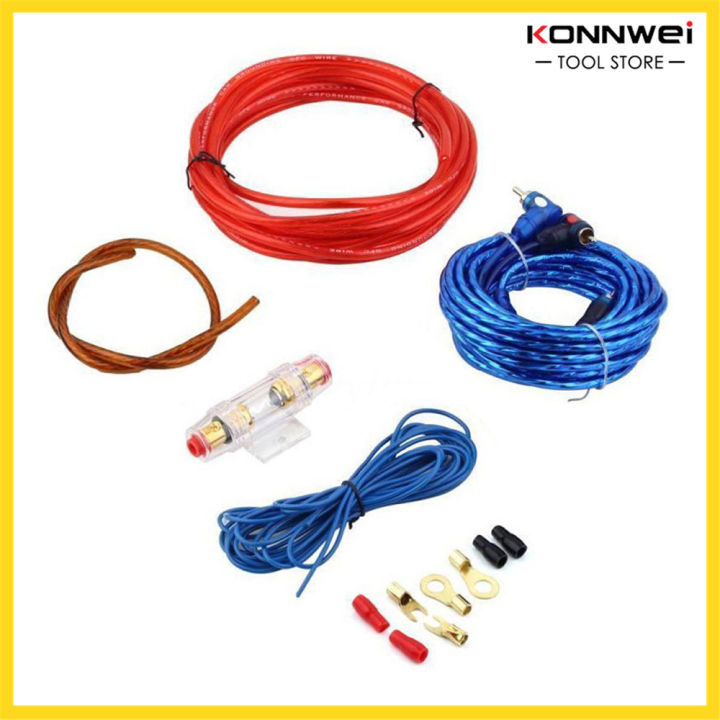 Car Audio Wiring Kit 8 Gauge Power Amplifier Installation Wiring Wire ...