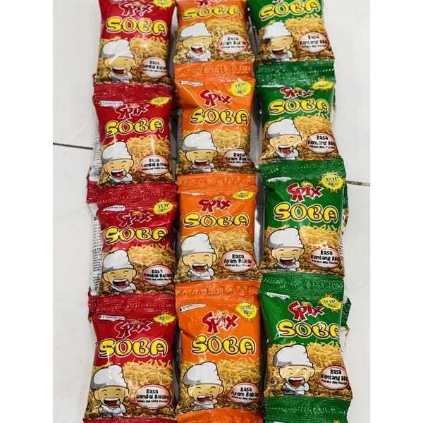 Mie siap makan Soba spix (20 x 10gr ) cemilan enak dan murah | Lazada ...