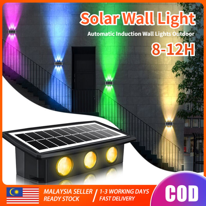 Strong Brightness 4/6LED Solar Wall Light Outdoor Waterproof Automatic ...