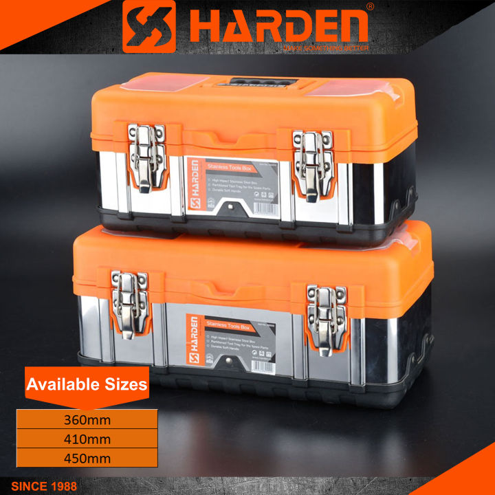 Harden 360mm, 410mm, 450mm Stainless Steel Tool Box (PROFESSIONAL ...