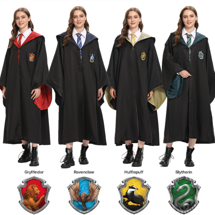 Harry Potter Magic Robe Gryffindor Slytherin Hufflepuff Ravenclaw ...