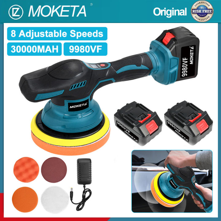 Moketa Cordless Polisher Machine Heavy Duty Car Lithium Brushless ...