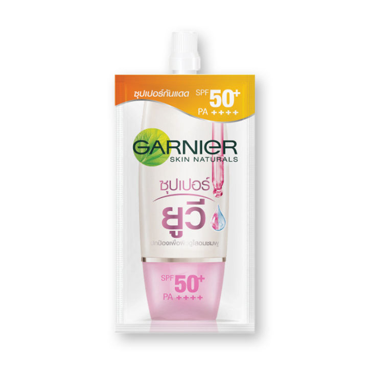 trendymall ซุปเปอร์ ยูวี SPF50+ 7 มล. แพ็ค 6 ซอง การ์นิเย่ สกิน ซากุระ ...