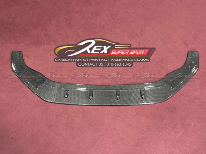 VW Volkswagen Golf MK7.5 R Front Lip TCR Real Forged / Carbon Fiber ...