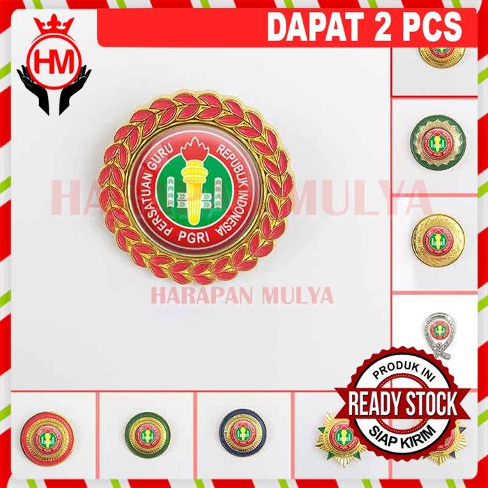 Pin Bros PGRI Pin Bros Logo PGRI Model Premium - Harapan Mulya / 2 pcs ...