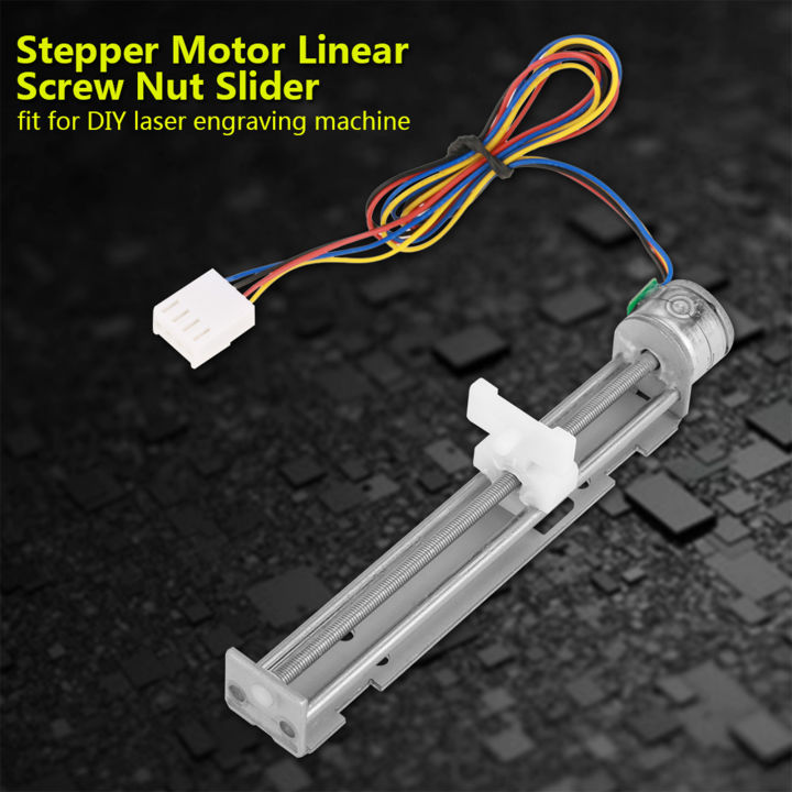 DC 12V Stepper Motor with Linear Screw Nut Slider for DIY Laser ...
