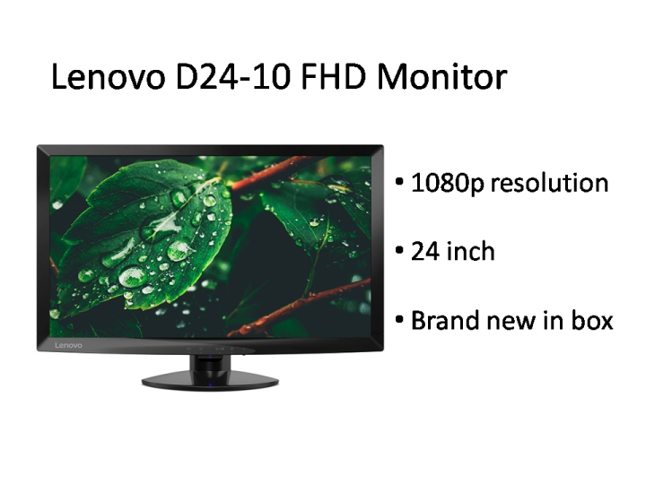 Lenovo 24 inch Monitor Brand New D24-10 FHD | Lazada Singapore