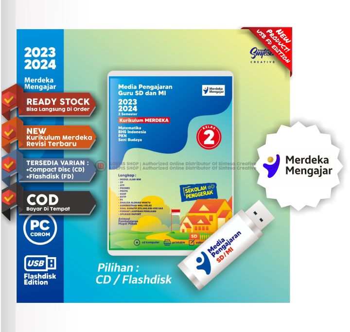 CD/FLASHDISK RPP MODUL AJAR KURIKULUM MERDEKA SD/MI KELAS 2 REVISI TERBARU TA 2023-2024 FULL 2 ...