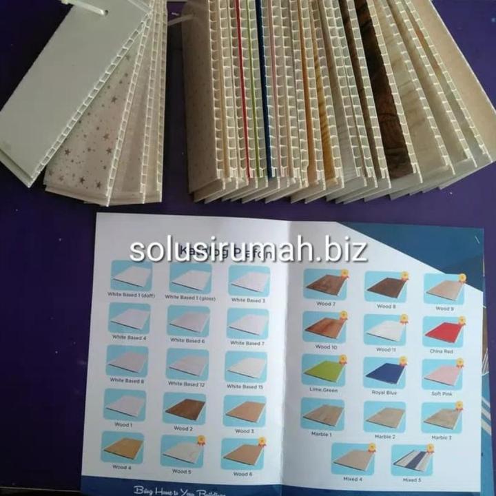 KATALOG PLAFON PVC BERBAGAI MOTIF BROSURE PLAFON PLASTIC PLASTIK ...