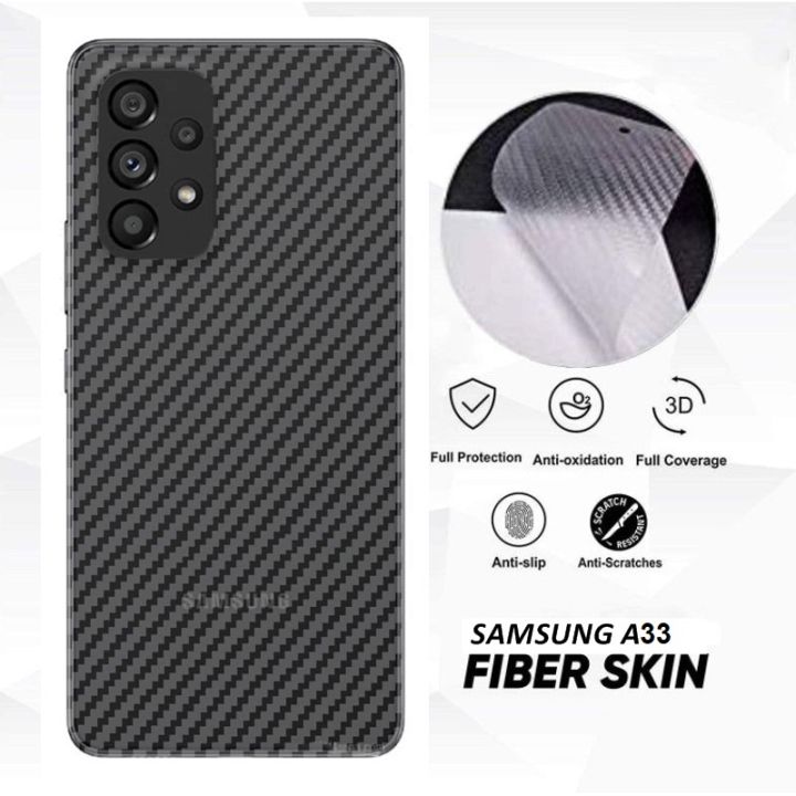 STICKER SKIN CARBON SAMSUNG GALAXY A33 / SAMSUNG A12 GARSKIN CARBON ...