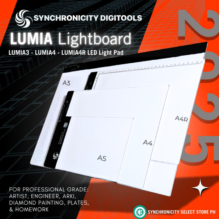Synchronicity Digitools LIGHTBOARD LED Light Pad A4 A3 A5 - Dimmable ...