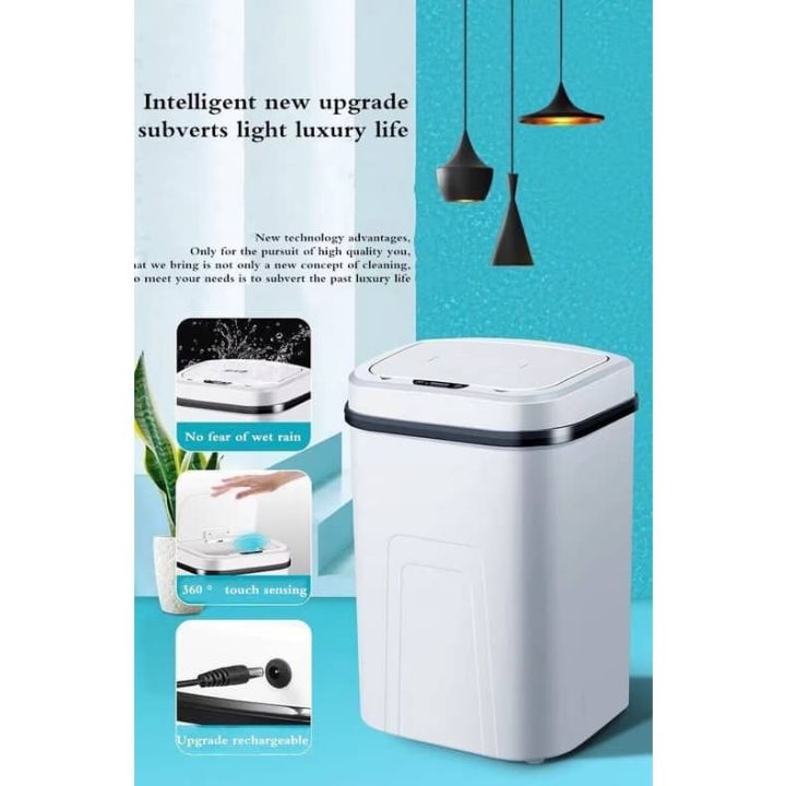 15L Wireless Sensor Smart Trash Can Bin Automatic Trash Bin Non Touch ...