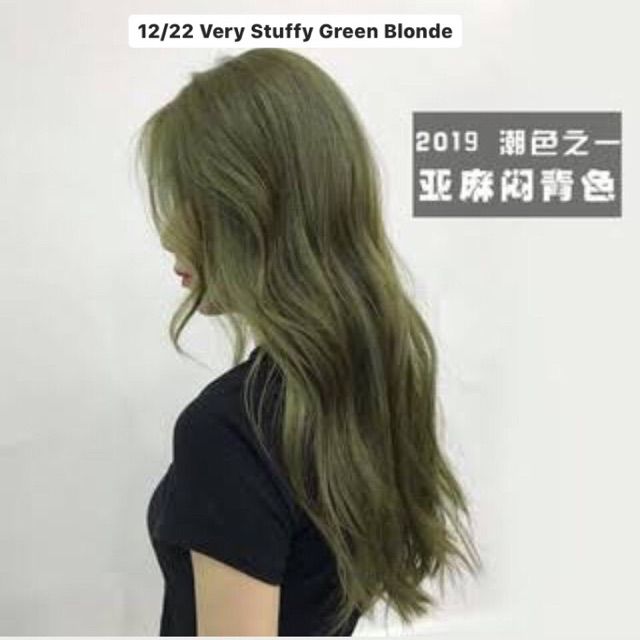 12.22 very stuffy green blond 100ml bremod hair colorant only or set w ...