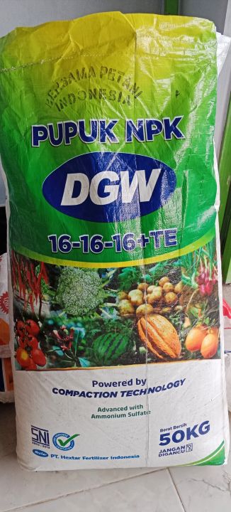 Pupuk NPK 16-16-16+TE DGW 1 Kg Repack | Lazada Indonesia