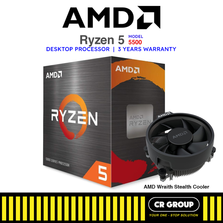 AMD Ryzen 5 5500/5500GT Desktop Processor (3Yrs AMD Warranty) | Lazada Singapore
