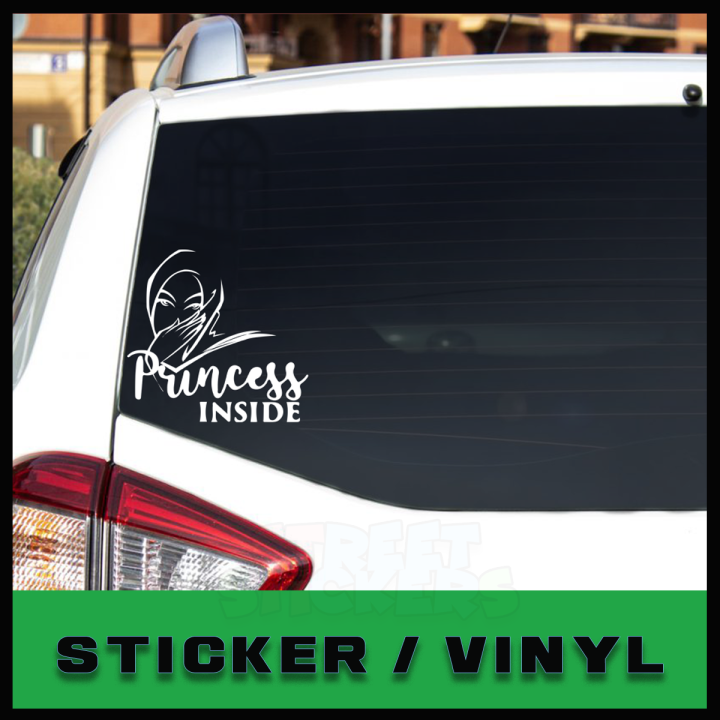 Princess On Board Sign Car Sticker Windshield Mirror Myvi Axia Proton ...