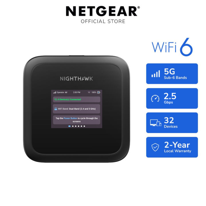 NETGEAR Nighthawk M3 5G WiFi 6 Mobile Hotspot Router (MH3150): Portable ...