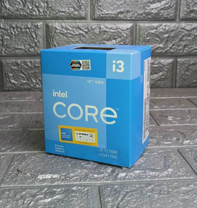 CPU INTEL CORE I3-12100F LGA 1700 3.3GHz 4คอ8เทรด CPU INTEL CORE I3 ...