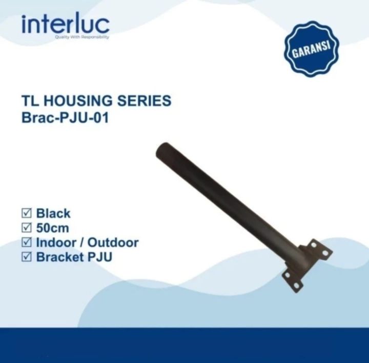 TIANG BRACKET LAMPU PJU LED 2 INCH 50CM BRACKET TIANG LAMPU JALAN ...