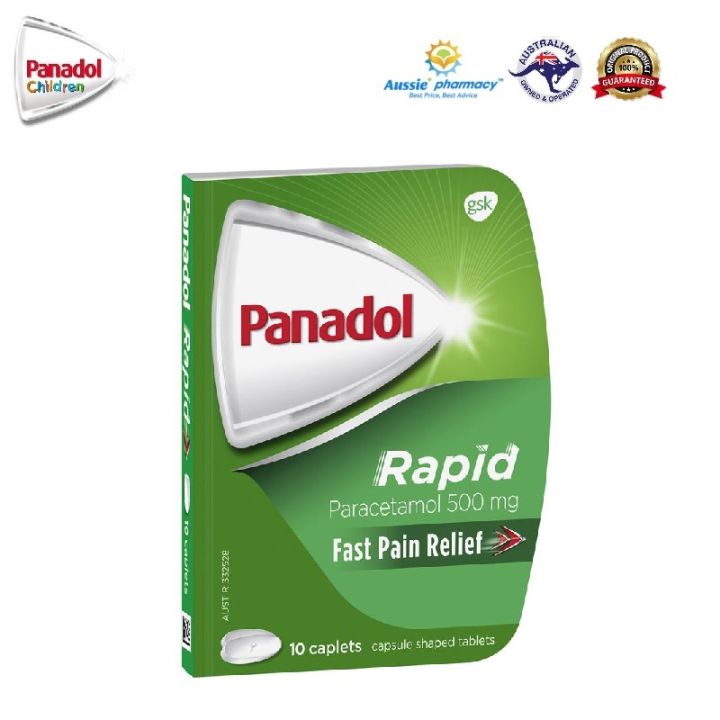 Panadol Rapid Effective on Pain Relief 10 / 20 Caplets EXP 07/2025 - 09 ...