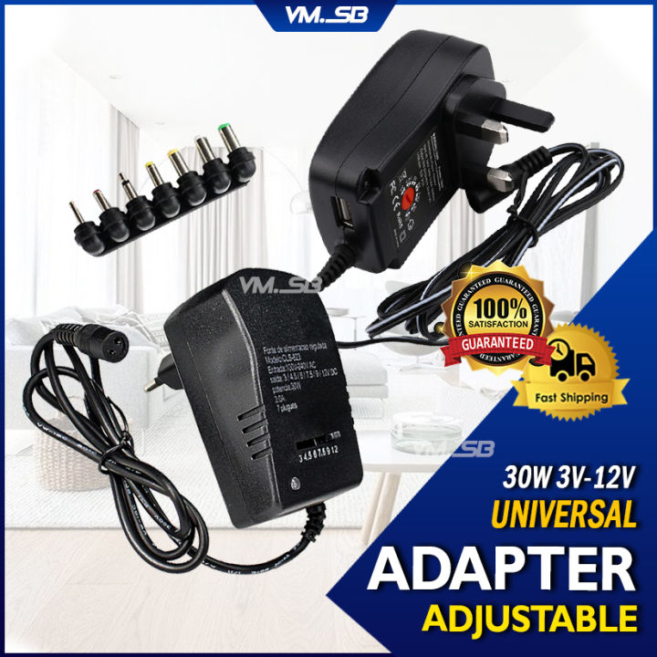 Adjustable Switching Power Supply Adaptor with USB Port AC DC Adapter ...