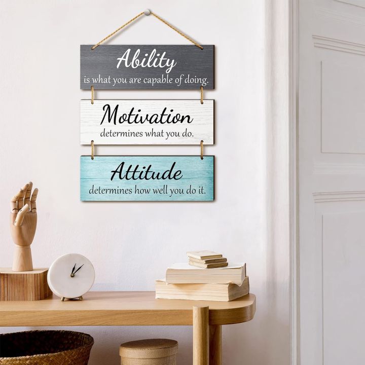 Jetec Office Wall Decoration Inspirational Country Motivational Plaque ...