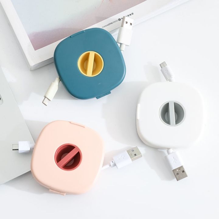 zcit Rotating Cable Winder Organizer Retractable Cord Retractor USB ...