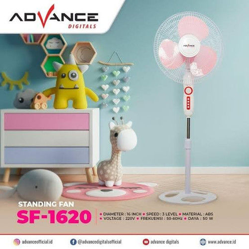 KIPAS ANGIN BERDIRI 16 INCH ADVANCE SF-1620 STAND FAN 16 INCI MURAH ...