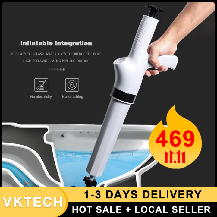 【Fast Delivery】Bathroom Toilet Air Drain Blaster Plunger High Pressure ...