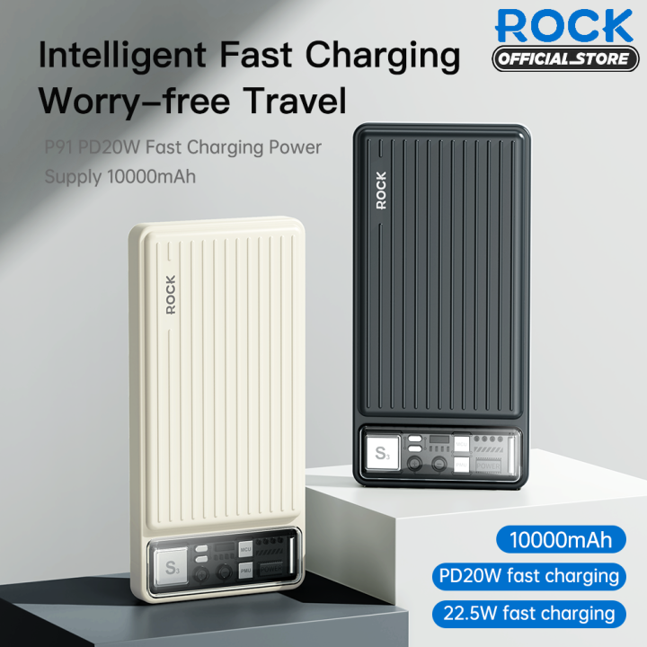 ROCK P91 PD 20W Fast Charge Power Bank | Lazada