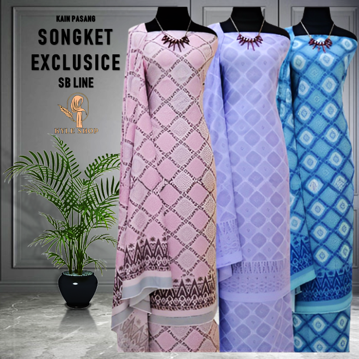 Kain Pasang Songket Exclusive SB Line - Ready Stock!!! | Lazada