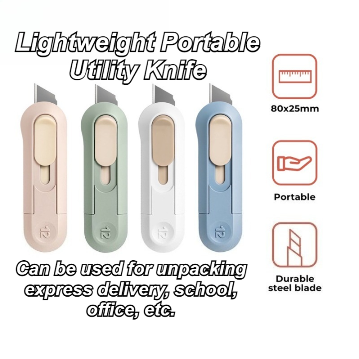 Mini Utility Knife Paper Cutter Auto-Retractable Portable Handmade ...