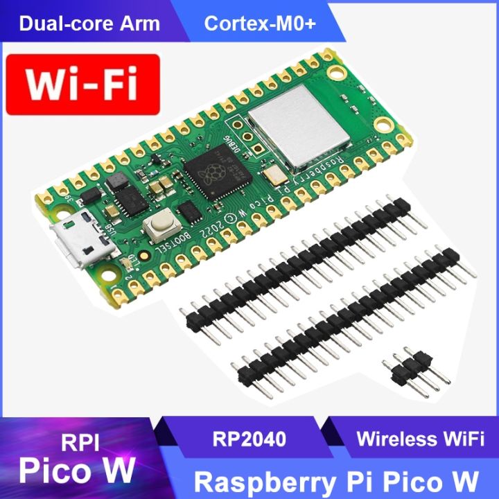 Raspberry Pi Pico W / Pico Wireless WiFi RP2040 Microcontroller Development Board for Micro ...