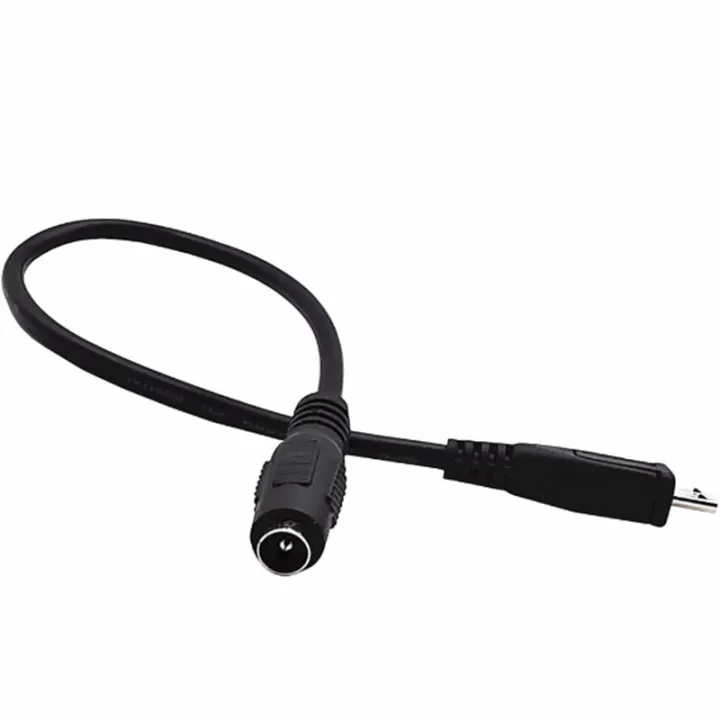 20cm Dc 5.5mm X 2.1mm Female To Usb 5-Pin Male Dc Power Supply ...