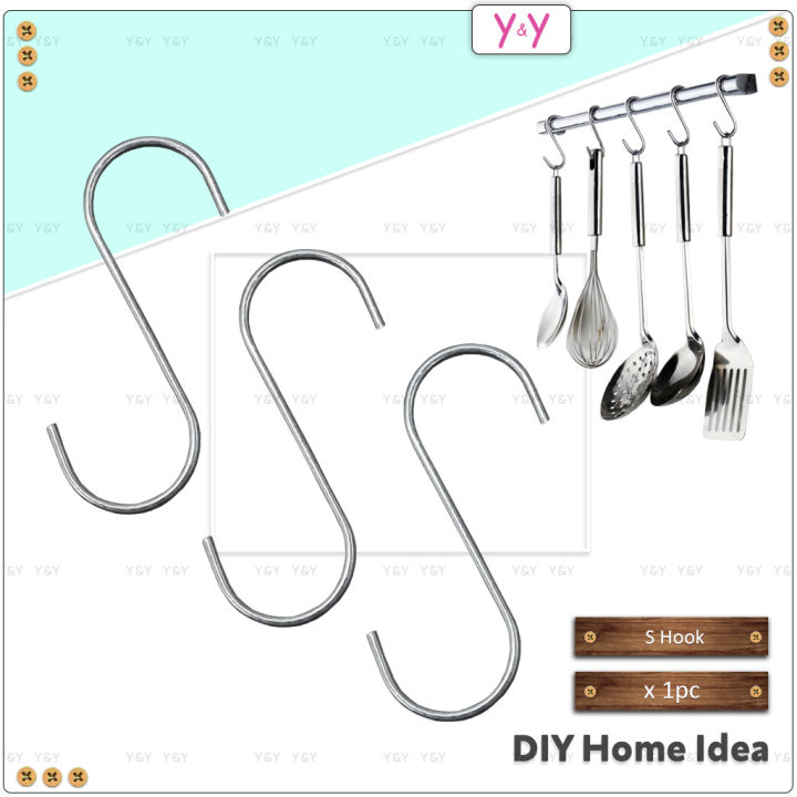 Y&Y Eco Multi Use S Hook / S Shape Hook / S Shaped Hanger Metal Hook ...